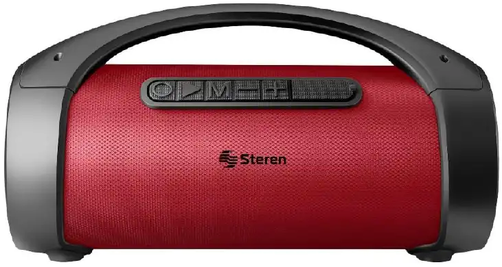 STEREN Parlante Bocina Bluetooth Boombox Tws, 350 W Pmpo, Negra O Roja ...