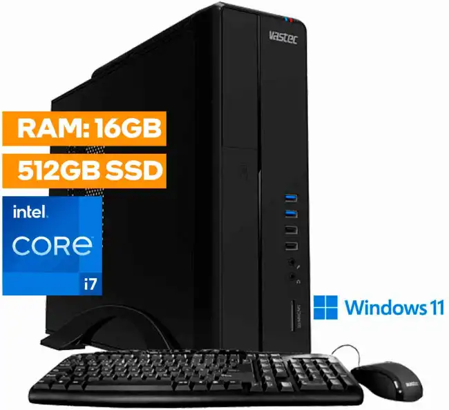 VASTEC Computadora PC COMMANDER i7-11700 16GB 512GB SSD windows 11 Home ...